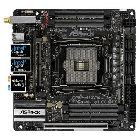 Asrock X299e Itx Ac 中古 Lga 2066 Intel X299 Sata 6gb S Usb 3 1 Mini Itx Motherboard パワーテクノロジー