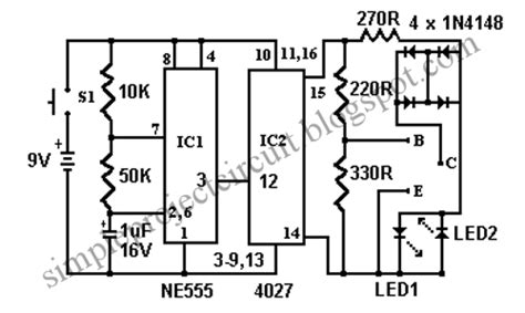 3rd Eye Simple Transistor Tester Circuit Using 555 Ic