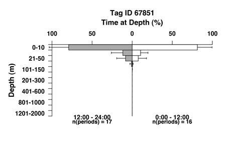 Marine Biologging And Data Science Blog Rchivaltag Tutorial Part 1 Time At Depth And Time At
