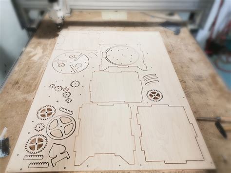 Buy Cnc Files Unique Wooden Storage Box With A Working Gear Lock Online In India Etsy