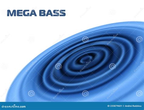 Low Frequency Dynamic Pulsating Membrane Vector Graphics Stock Vector Illustration Of Blue
