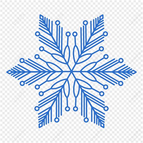 파란색 눈송이 일러스트 클립 아트 겨울 푸른 강설 Png 일러스트 무료 다운로드 Lovepik