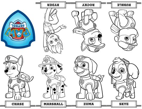 Paw Patrol Coloring Pages Printable Coloring Pages Free
