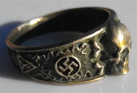 Ww2 German Nazi Waffen Ss Totenkopf Division Skull Amazing Original Ss