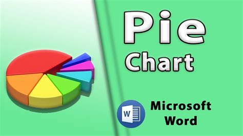 How To Add A Pie Chart In Microsoft Word Youtube