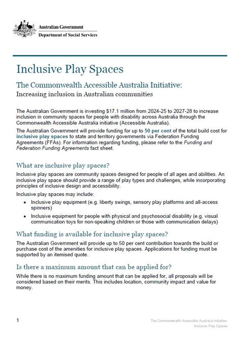 Inclusive Play Spaces Department Of Social Services