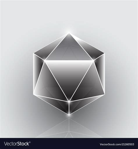 Create Polygon Geometric Gemstone Element Vector Image