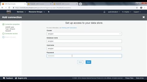 How To Connect To Redshift From Glue And Import Metadata Youtube