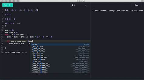 Largest Sum Contiguous Subarray With Each Test Cases Youtube