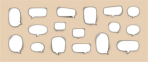 노란색 배경 템플릿에 검은색 하프톤 그림자가 있는 복고풍 말풍선 벡터 일러스트레이션 빈 만화 텍스트 프레임 빈티지 디자인 팝 아트 스타일 구름에 대한 스톡 벡터 아트 및