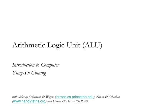 PPT Arithmetic Logic Unit ALU PowerPoint Presentation Free Download ID