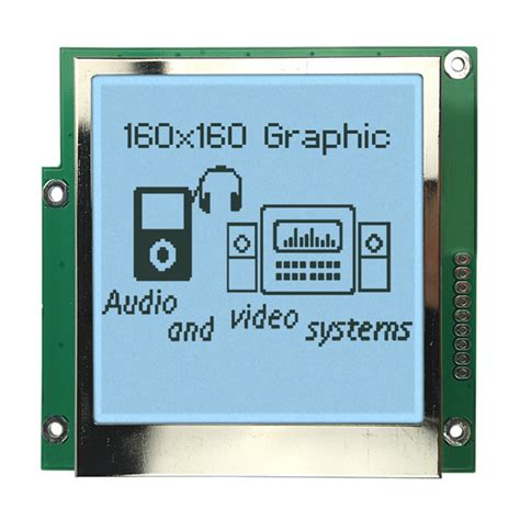 160x160 Graphic FSTN LCD Display Module Positive ST75161 3 3V VDD SPI Interface