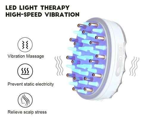 Vibrating Ems Scalp Massager Hair Regrowth Stress Relief And Hair Loss
