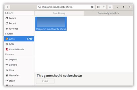 Lutris Source Search Shows Unpublished Games · Issue 3897 · Lutris