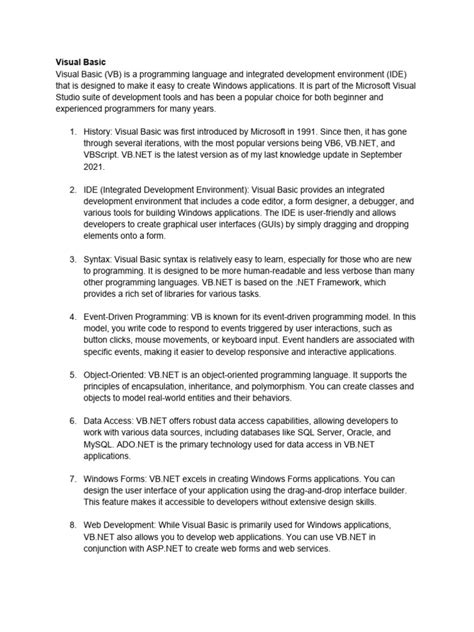 Visual Basic Pdf Object Oriented Programming Inheritance Object