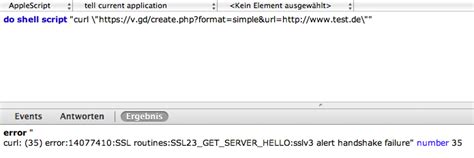 Applescript Problem Do Shell Script On Curl Works In Terminal