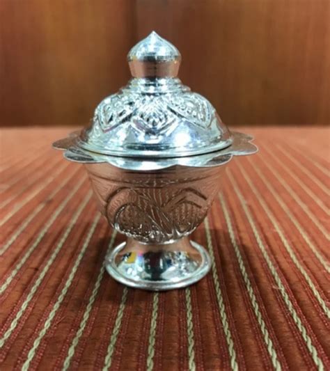 Traditional Silver Kumkum Chimil Box For Home At Rs 1000piece In