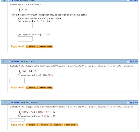 Solved Find The Value Of The Line Integral Integral C F Chegg Com