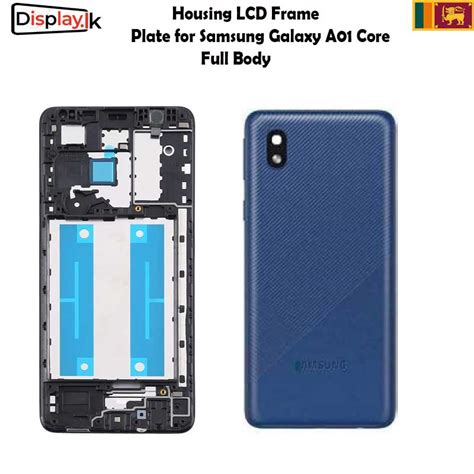 Housing LCD Frame Plate For Samsung Galaxy A01 Core Display LK