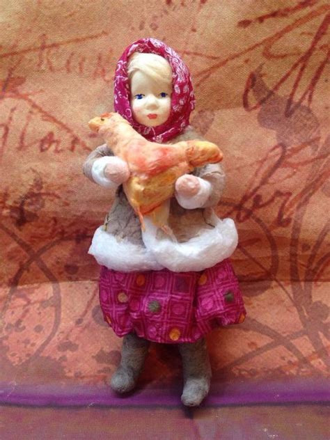 Коллекционные куклы ручной работы Ярмарка Мастеров ручная работа Купить Ватная елочная