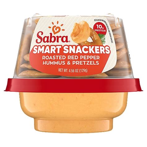 Sabra Snackers Roasted Red Pepper Hummus With Pretzels 456 Oz Shoprite