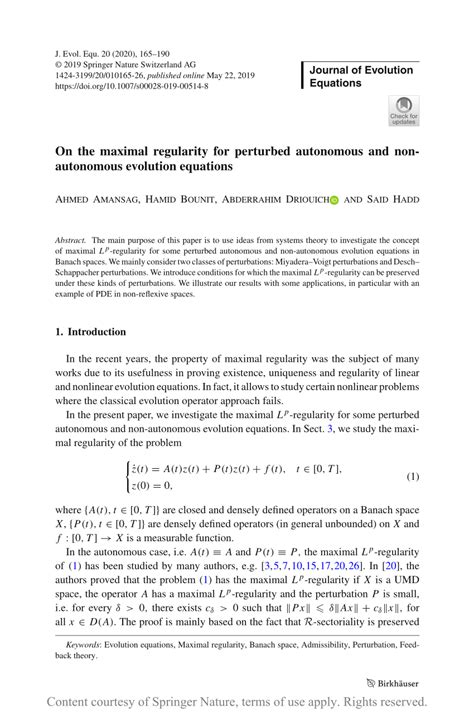 On The Maximal Regularity For Perturbed Autonomous And Non Autonomous Evolution Equations
