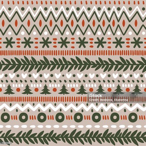 눈송이와 크리스마스 트리 벡터 원활한 노르웨이 패턴입니다 반복된 겨울 텍스처입니다 스 칸디 나 비아 스타일입니다 0명에 대한 스톡 벡터 아트 및 기타 이미지 Istock