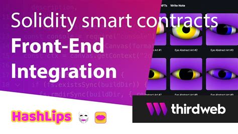 solidity smart contracts front end integration youtube