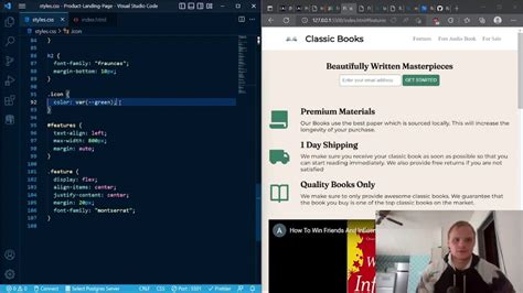 product landing page freecodecamp youtube