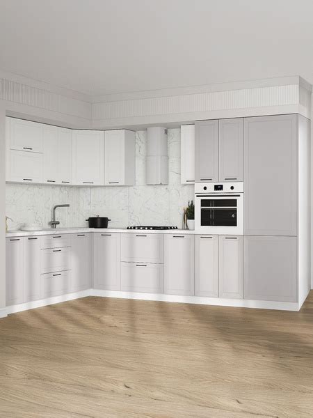 Кухонный гарнитур Сектор 3 2х2 2 м мебель для дома и кухни Белый Нео Бланж купить C