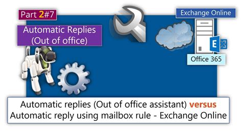 Configuring Automatic Replies Out Of Office Using Outlook Owa And