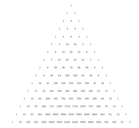 Pgfmath Pascal S Triangle In Tikz TeX LaTeX Stack Exchange