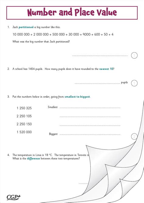 Year 4 Number And Place Value — Maths Assessment Year 4 Cgp Plus
