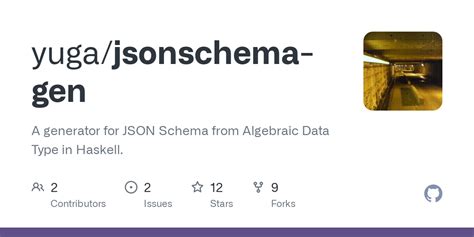 Github Yugajsonschema Gen A Generator For Json Schema From Algebraic Data Type In Haskell
