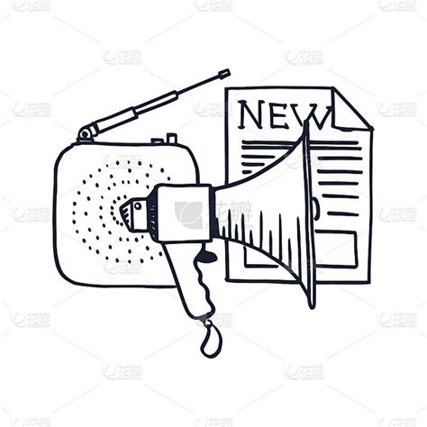 手绘矢量插图图标推广