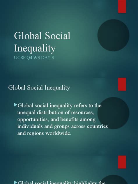 Understanding Global Inequalities The Disparities Between The Global