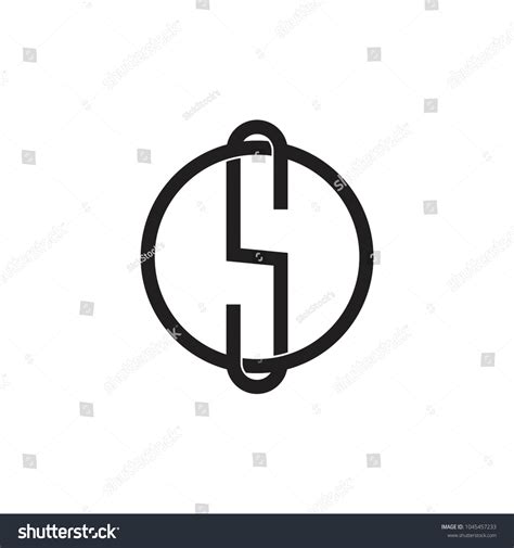 Letters Os Overlapping Lines Logo Vector Stock Vector Royalty Free 1045457233 Shutterstock