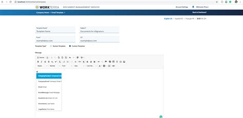 Dms 532 Edit Email Template Tags Issues Workterra Jira