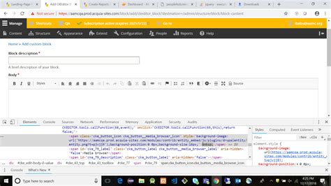 Php Behat Script Unable To Detect Ckeditor Toolbar Element Stack