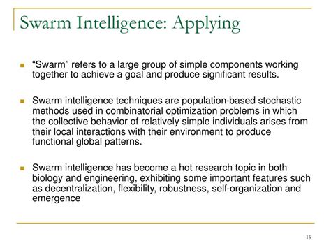 PPT Swarm Intelligence PowerPoint Presentation Free Download ID 5501509