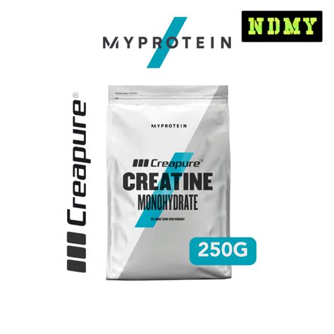 Myprotein Creapure Creatine Monohydrate Unflavoured 250g Shopee