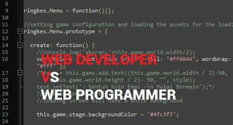 Persamaan Dan Perbedaan Tugas Web Developer Dengan Web Programmer Inkonstelasi Ilmu