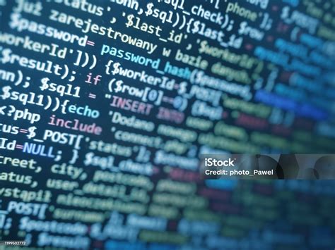 코드 Html Php 웹 프로그래밍 소스 코드 추상 코드 배경 Html에 대한 스톡 사진 및 기타 이미지 Html 개발 Istock