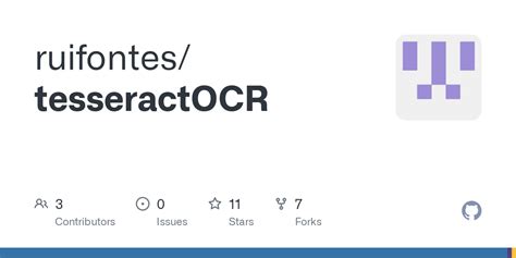 Github Ruifontes Tesseractocr