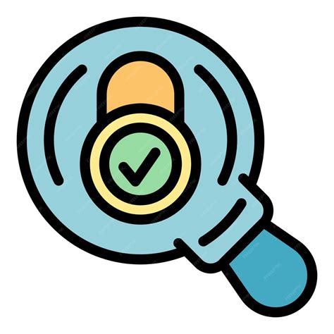 Premium Vector Magnifying Password Icon Outline Magnifying Password Vector Icon Color Flat