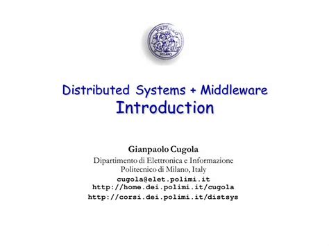 Pdf Distributed Systems Introduction Politecnico Di Milanocorsi Dei Polimi It Distsys 2011