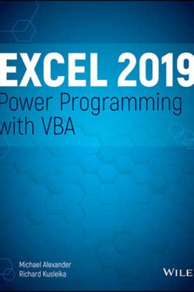 Download Excel 2019 Power Programming With Vba By Michael Alexander
