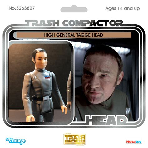 High General Cassio Tagge Head Vintage Style Star Wars Custom 375
