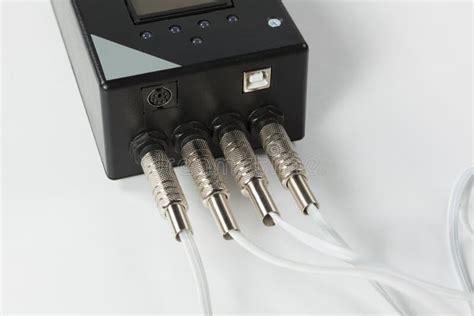 Wires Connected To The Electronic Device Stock Image Image Of Homemade Gadget 48978307