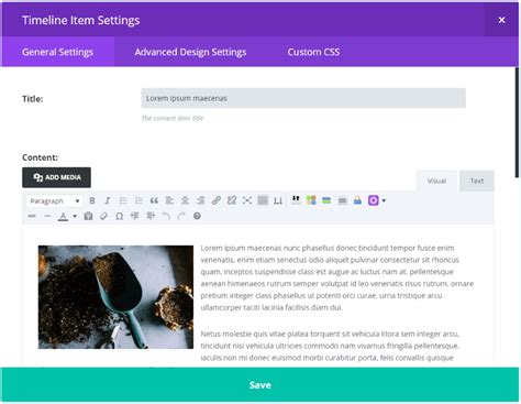 Divi Plugin Highlight Divi Timeline Module